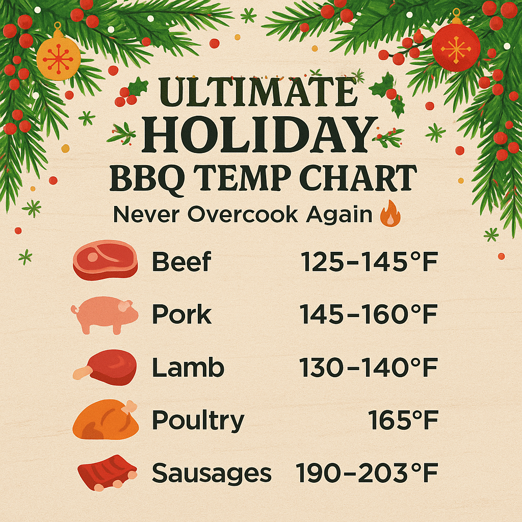 Ultimate Holiday BBQ Temp Chart: Never Overcook Again 🔥