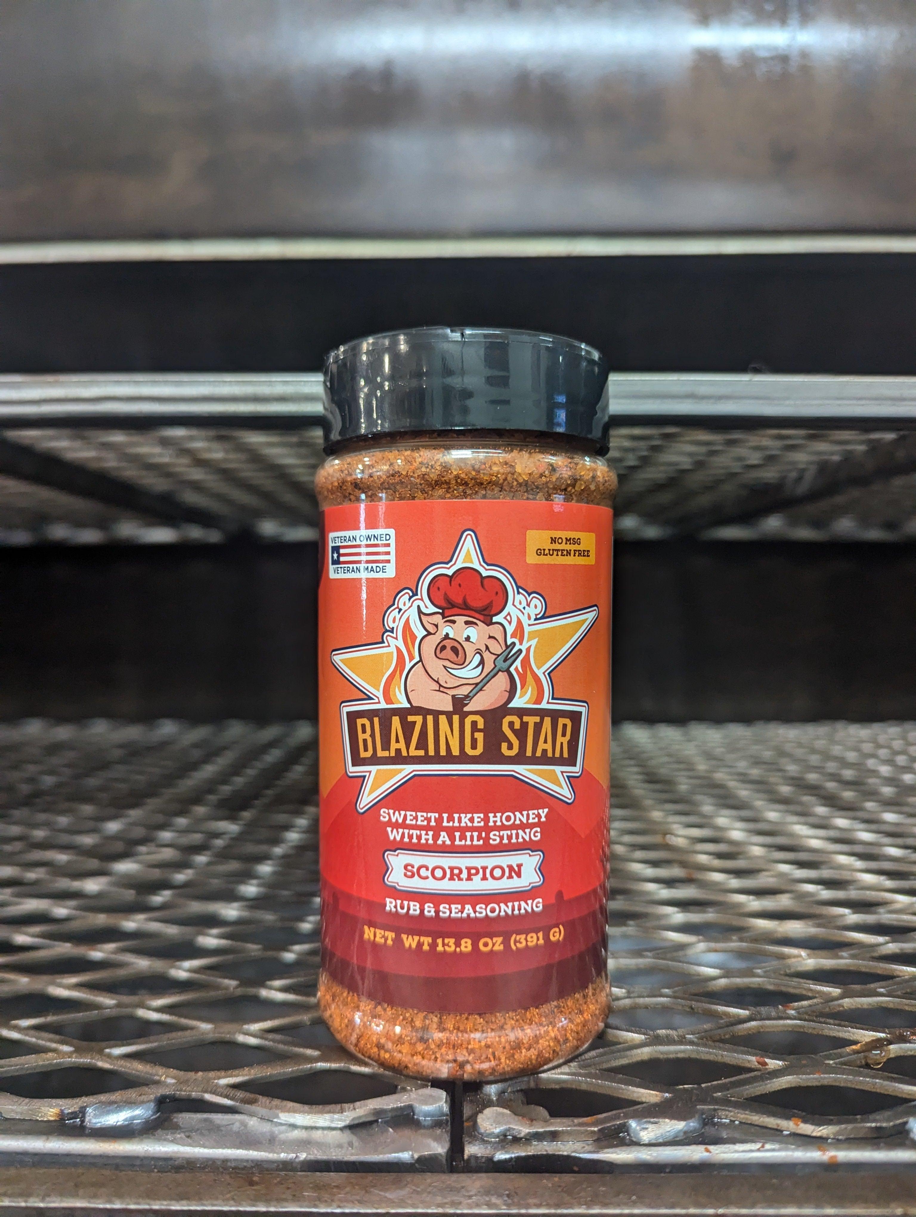 Blazing Star Scorpion Rub & Seasoning – Over the Fire BBQ Supply